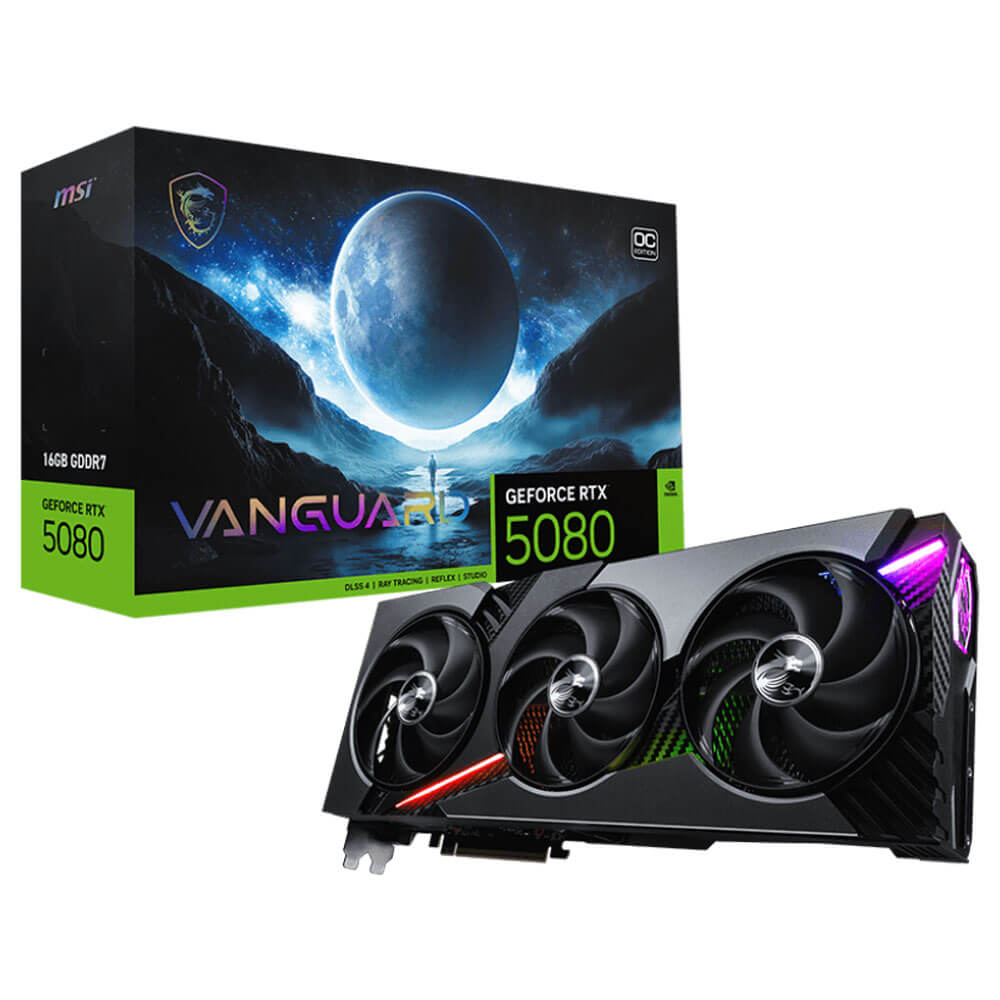 MSI GeForce RTX 5080 16G VANGUARD OC Graphics card | HtlMart