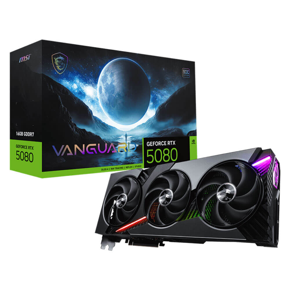 MSI GeForce RTX 5080 16G VANGUARD SOC Graphics card | HtlMart